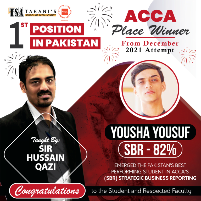 Pakistani Girl Score Position In ACCA Global Exams - Tabani's School of ...