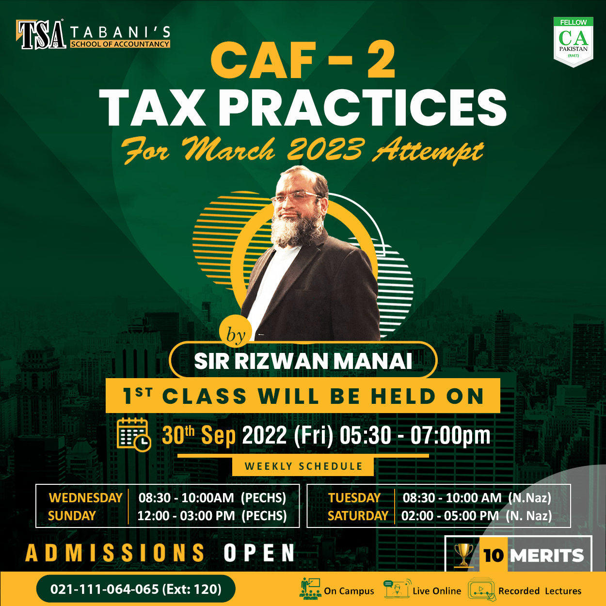 CAF-2 TAX PRACTICES - Tabani's School of Accountancy