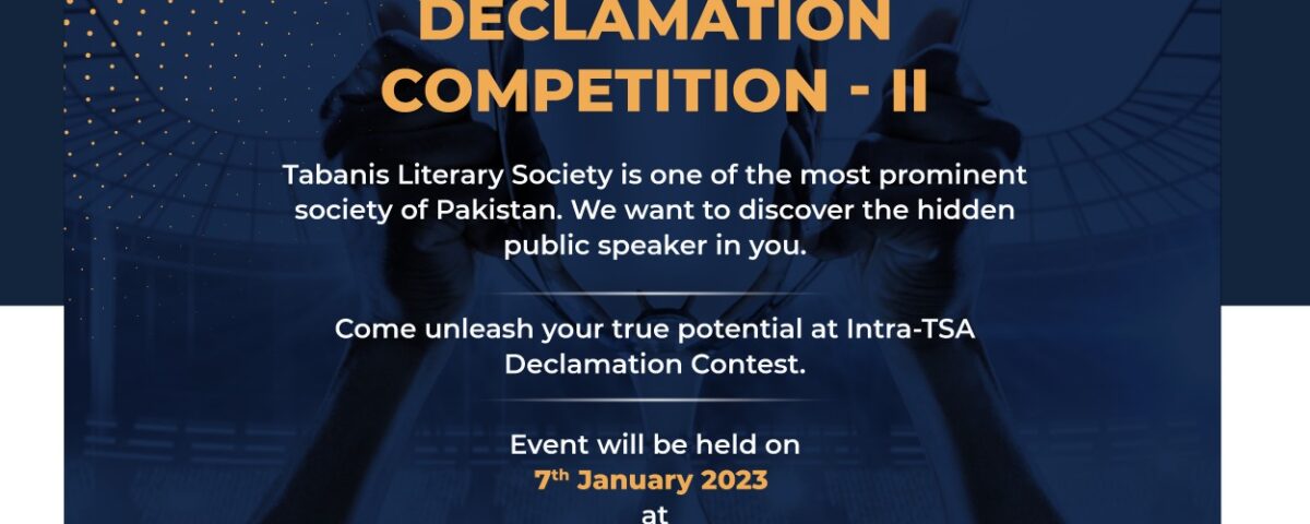 We are thrilled to announce Intra TSA declamation competition - II will ...