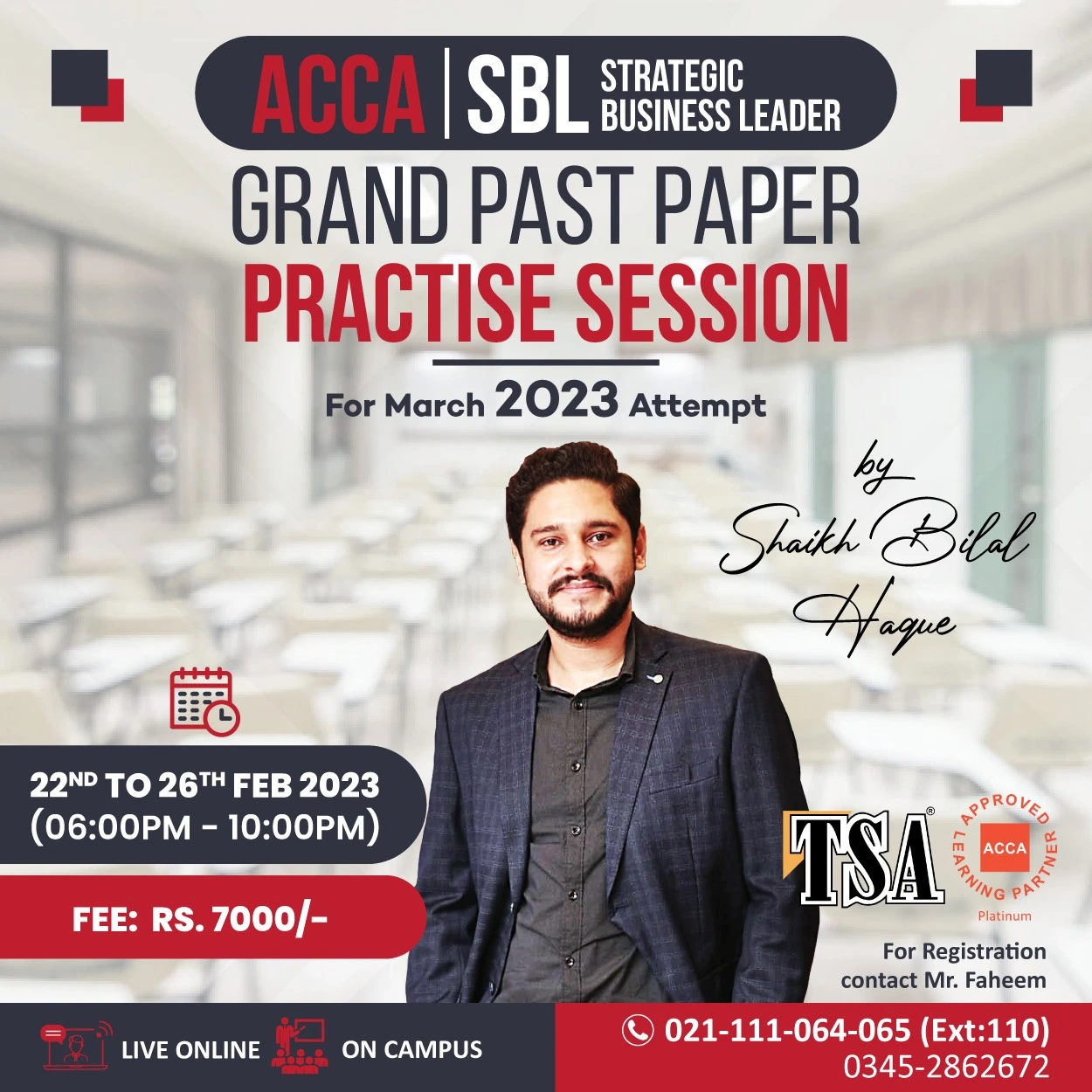 Join ACCA SBL grand past paper - Tabani's School of Accountancy