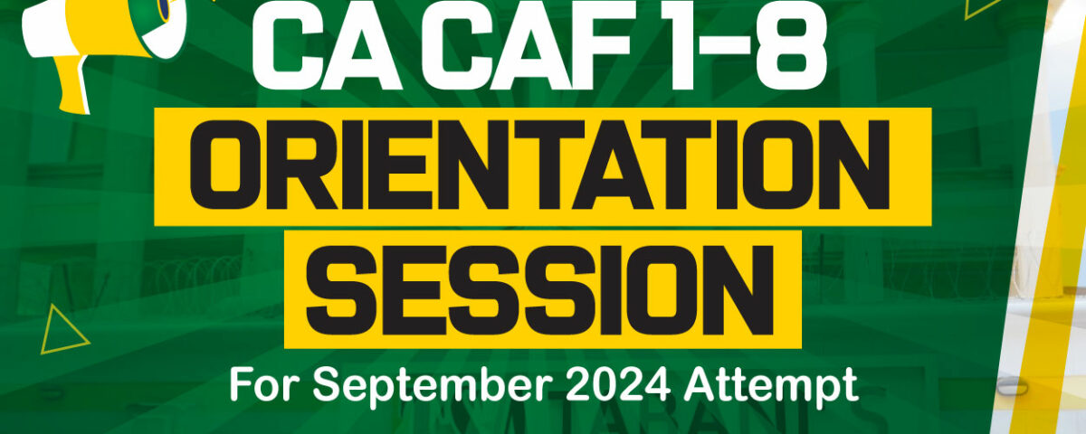 Join us at TSA for our exclusive CA CAF Orientation Session - Tabani's ...